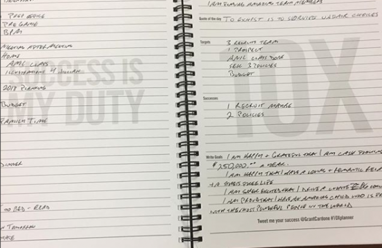 10X Planner - Grant Cardone - 10X Your Business and Life